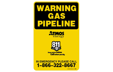 Vulcan Sign, Atmos 12x18 Warning Gas